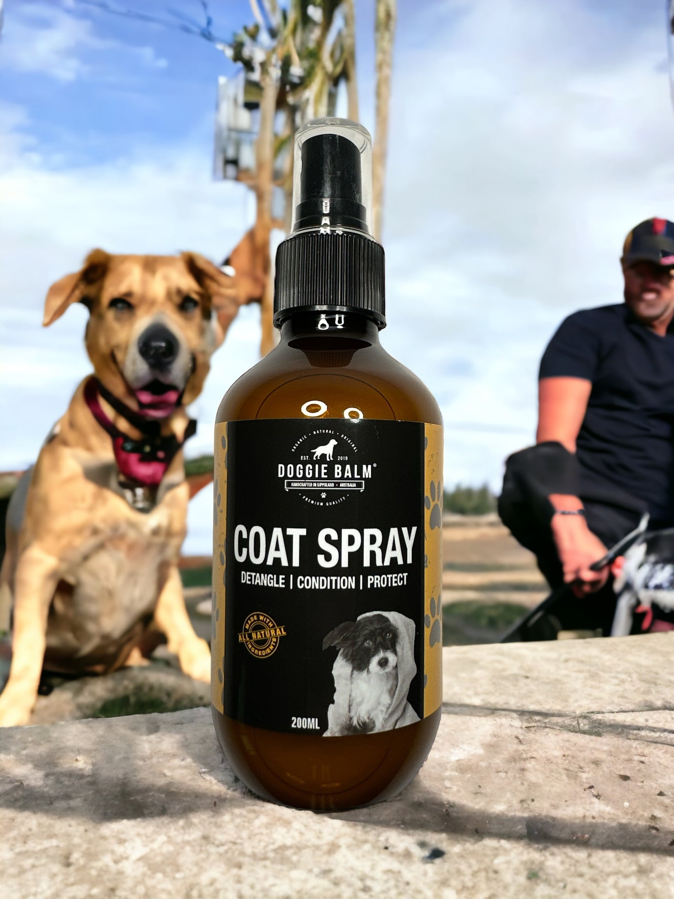 DOG Coat Spray Conditioner and Detangler Grooming Essential. Formulate ...